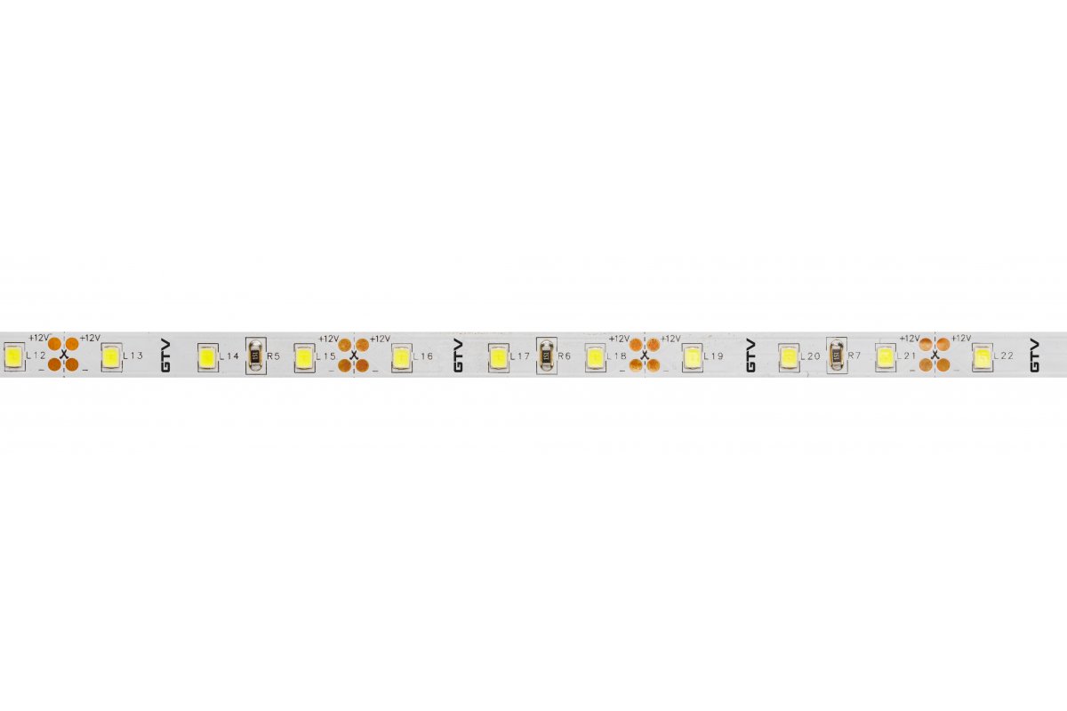 Taśma Flash 2835, 300 LED ciepły biały, 30W, bez żelu 8mm, Rolka 5m, 12V - GTV